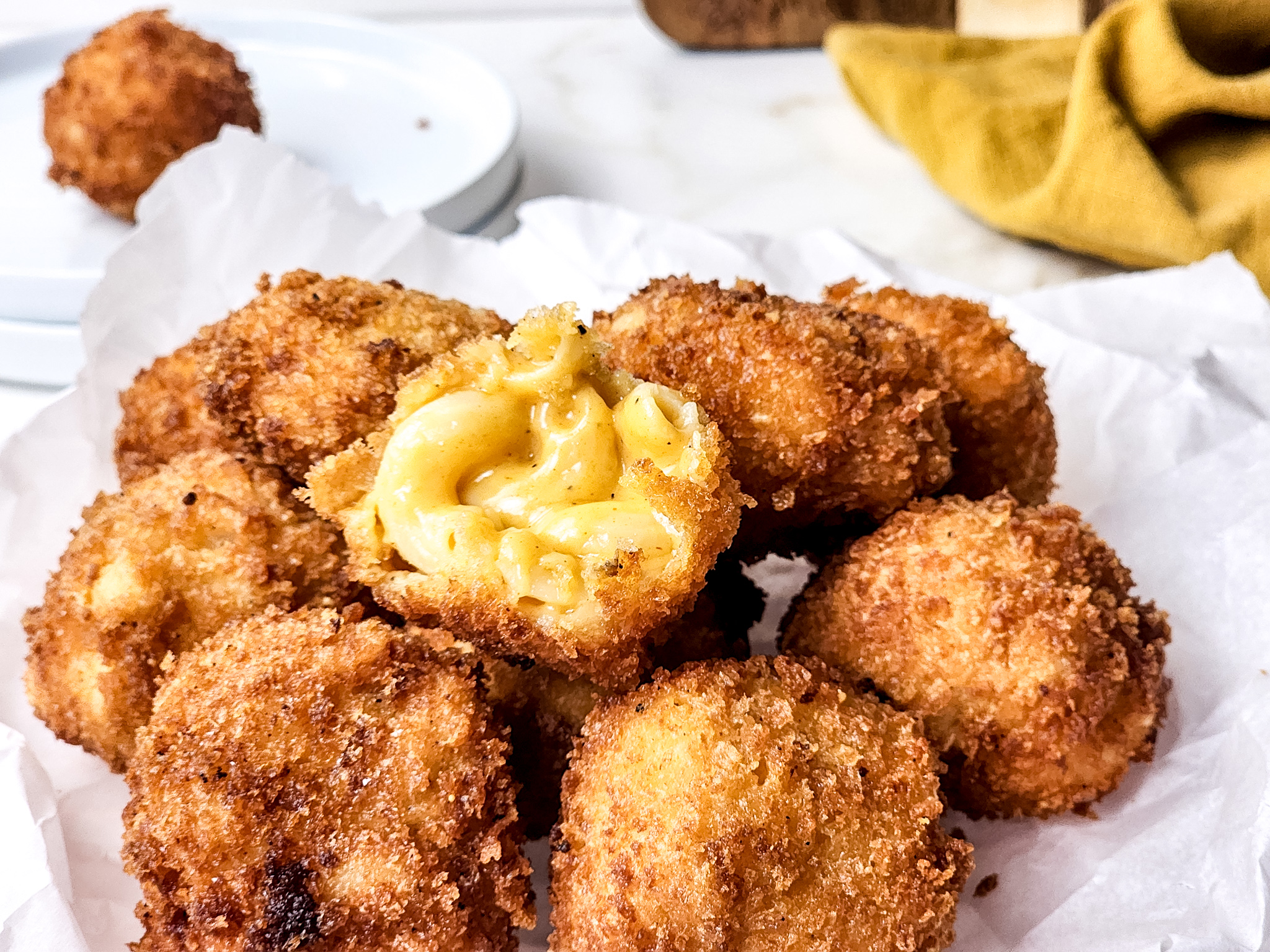 Fried Mac & Cheese Bites - The Nomad Plate